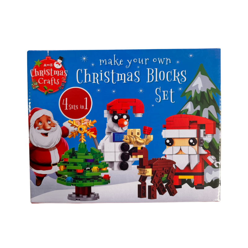 Make Your Own Christmas Building Blocks Set - 4 In 1 Set – TOYFACTORY